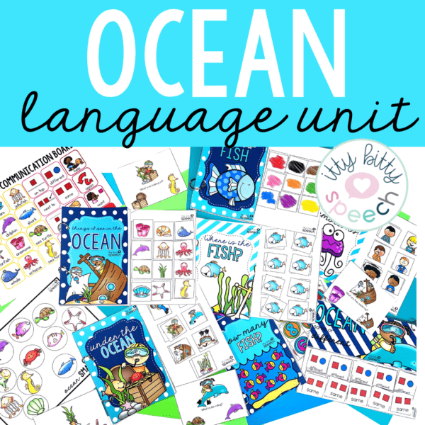 Ocean Preschool Interactive Language Unit - Summer Activities for ...