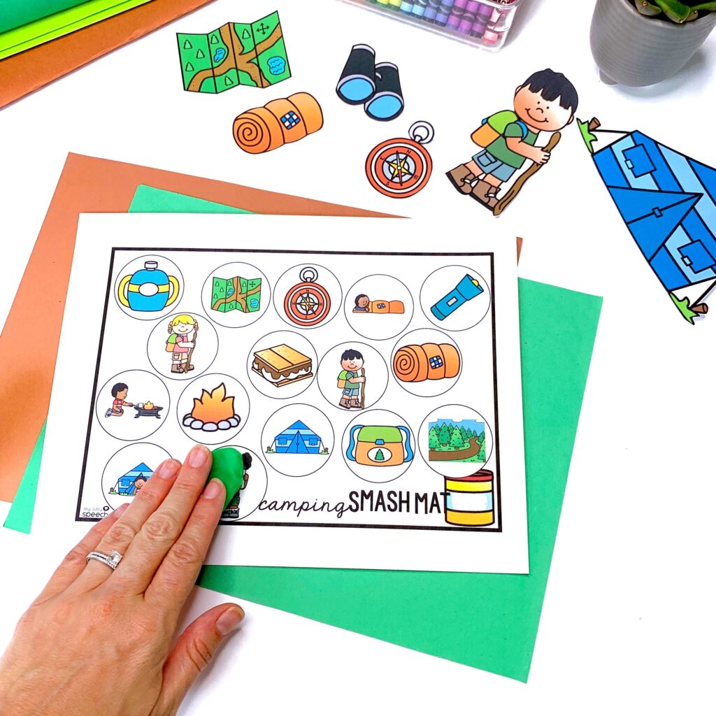 Camping Interactive Preschool Language Activities for Summer Speech ...