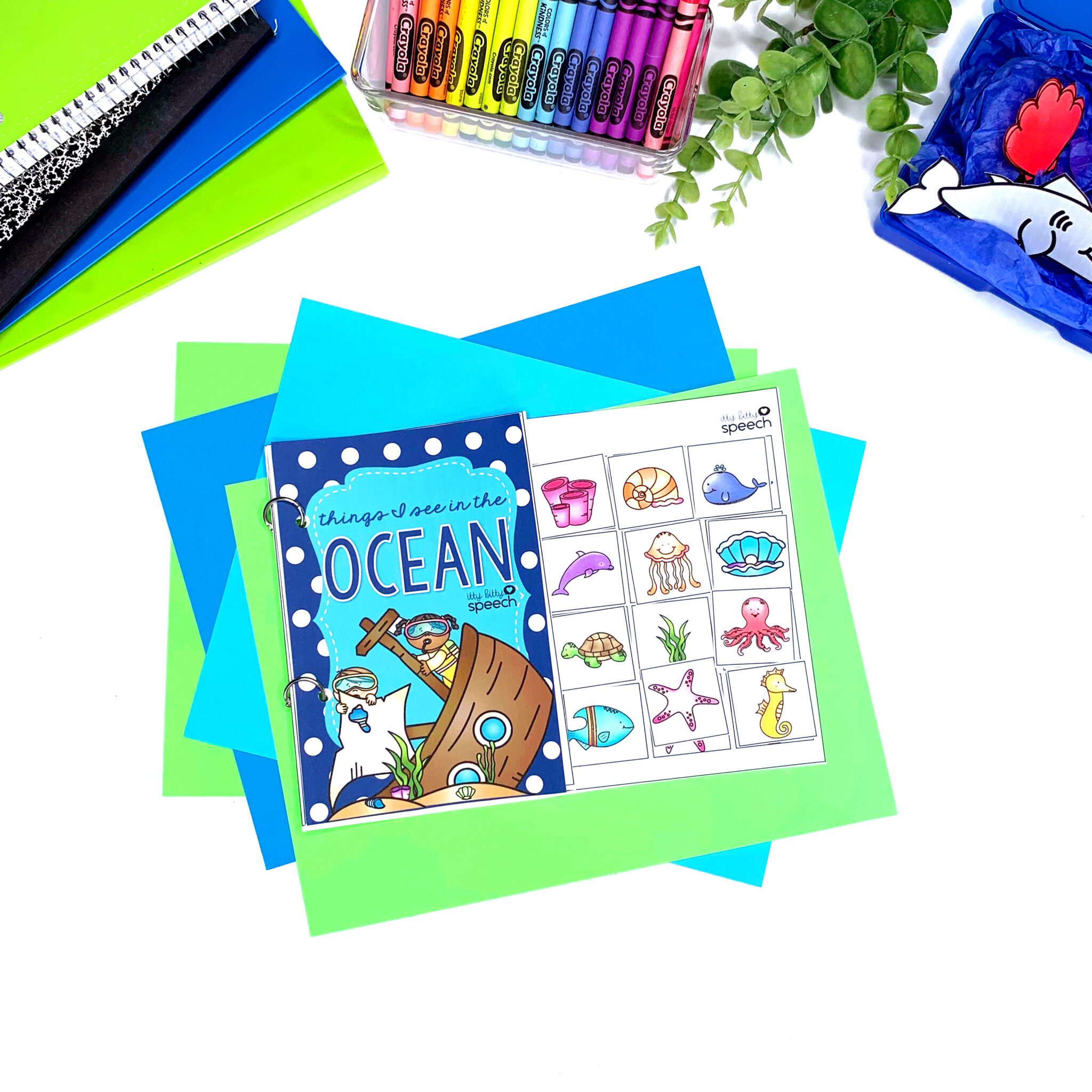 Ocean Preschool Interactive Language Unit - Summer Activities for ...