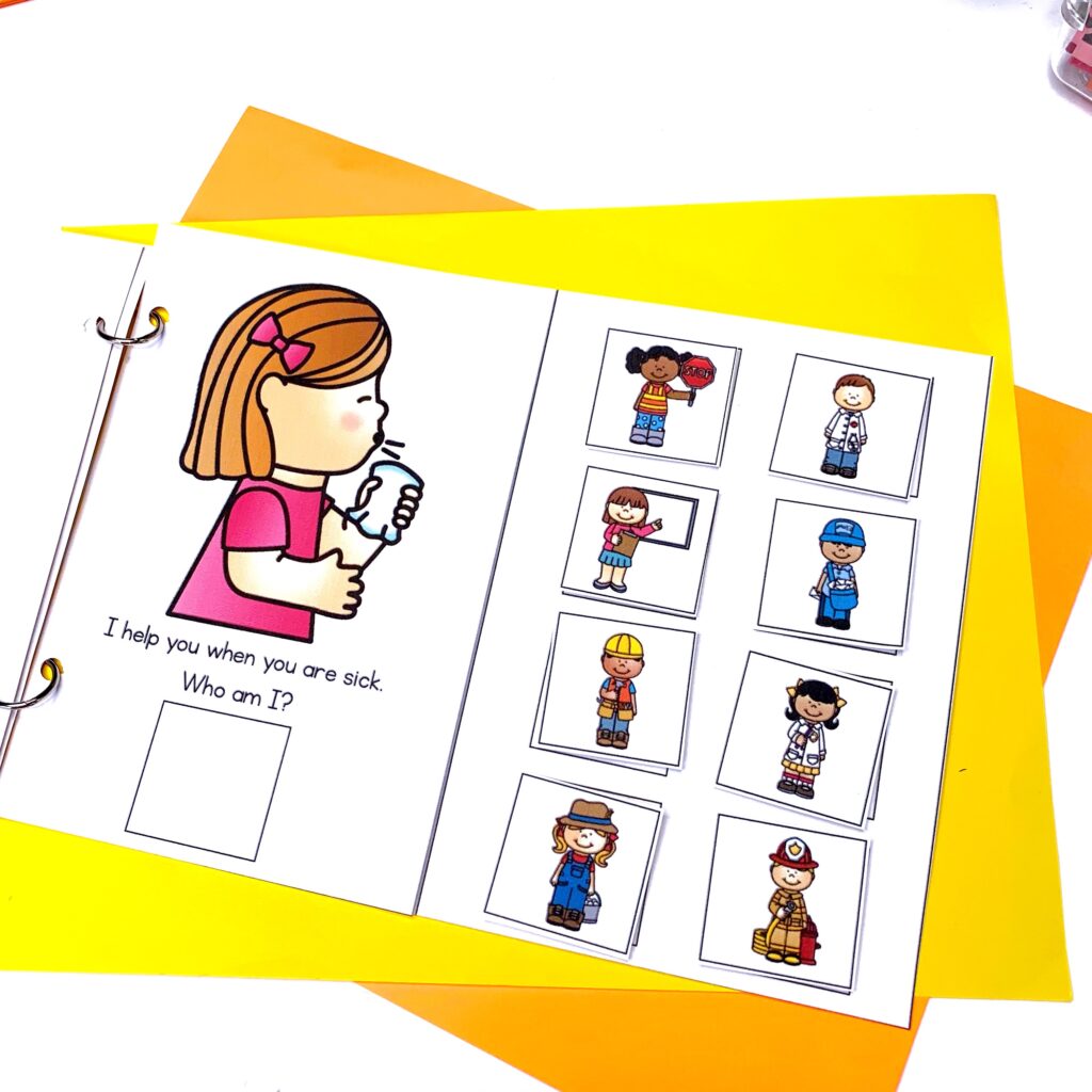 Community Helpers Interactive Preschool Language Unit for Speech ...