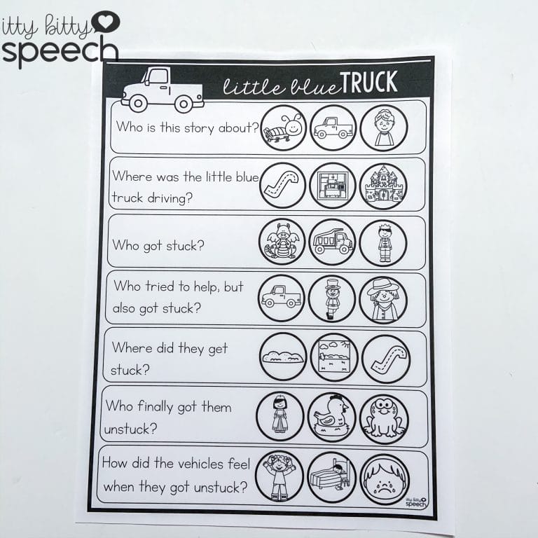 5 steps to a Literacy Based Speech Therapy Session - Itty Bitty Speech