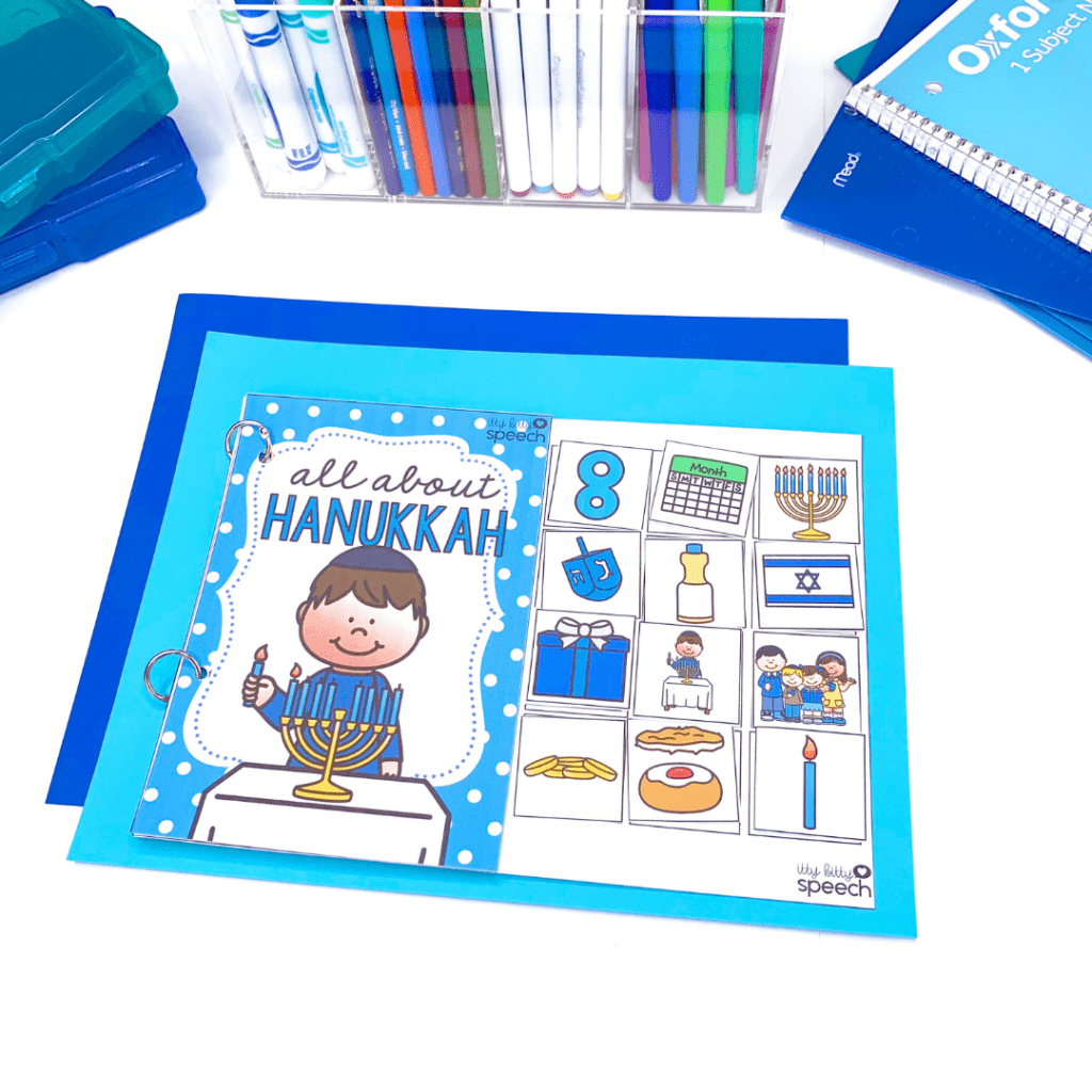 Hanukkah Preschool Speech & Language Therapy Unit (+BOOM Cards) - Itty ...