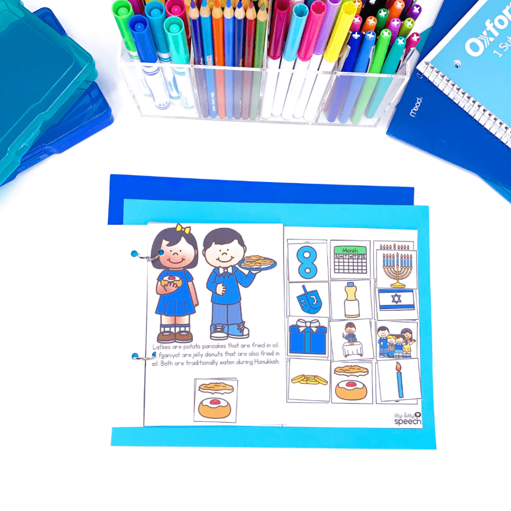 Hanukkah Preschool Speech & Language Therapy Unit (+BOOM Cards) - Itty ...