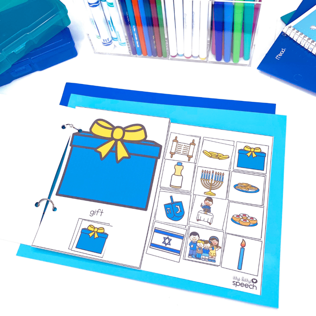 Hanukkah Preschool Speech & Language Therapy Unit (+BOOM Cards) - Itty ...