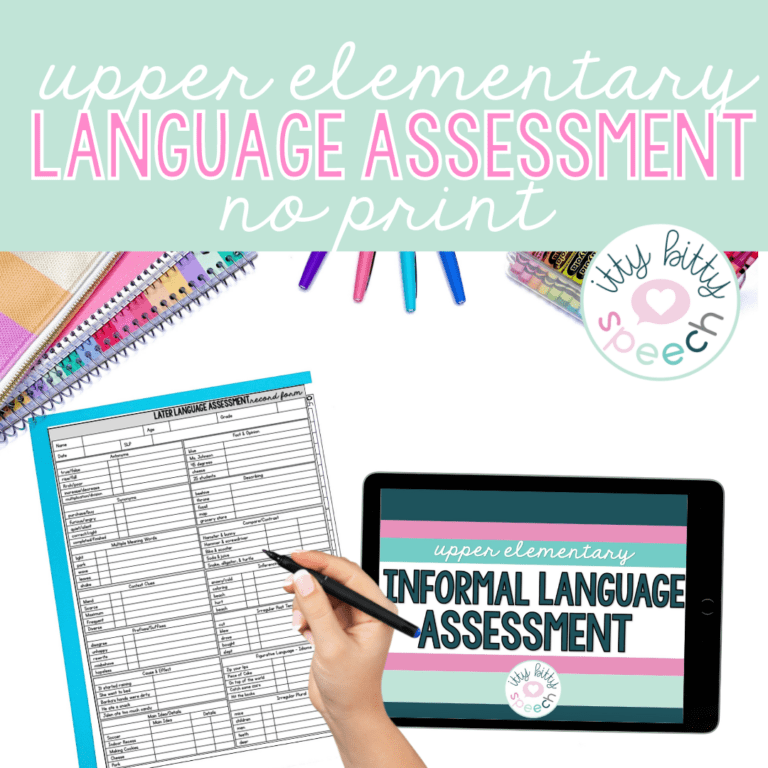 Informal Speech Sound Assessment - Articulation Screener for Speech ...