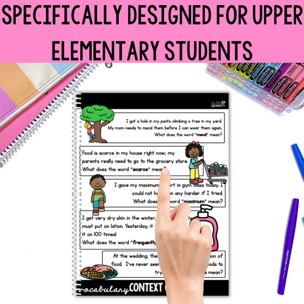 Upper Elementary Informal Language Assessment for Speech Therapy - Itty ...