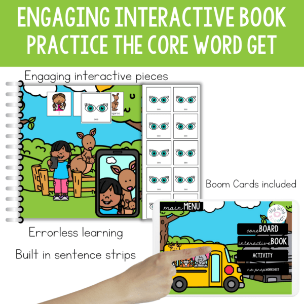 Zoo Animals Core Word Vocabulary Activities for Speech Therapy and ...