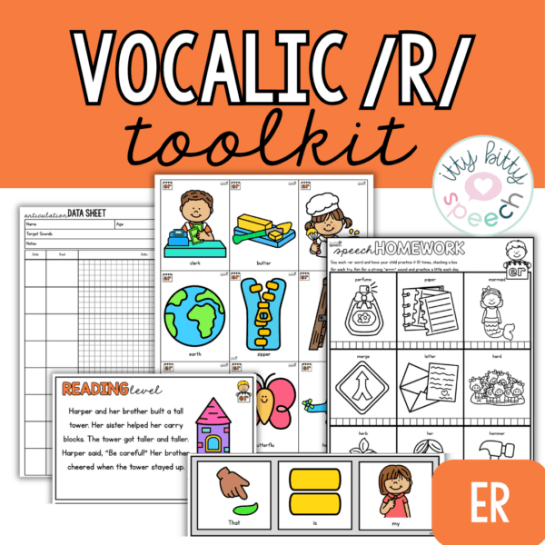 Vocalic R ER Sound Toolkit | Activities, Games & Passages for Speech ...