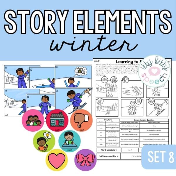 Winter Story Elements Activities | Narrative Language and Retell for ...