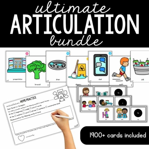 Ultimate Articulation Bundle Card for Speech Therapy - Itty Bitty Speech
