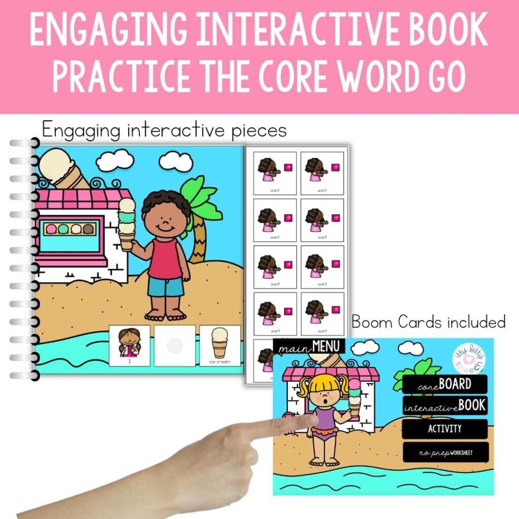 Ice Cream Core Word Vocabulary Activities for Summer Speech Therapy ...