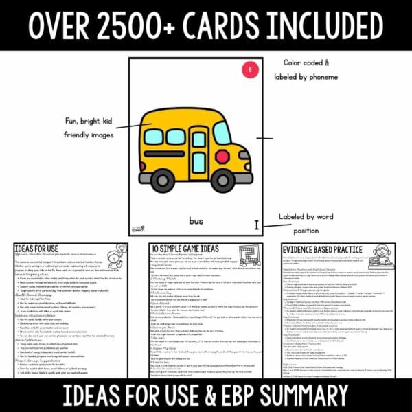 Ultimate Articulation Bundle Card for Speech Therapy - Itty Bitty Speech