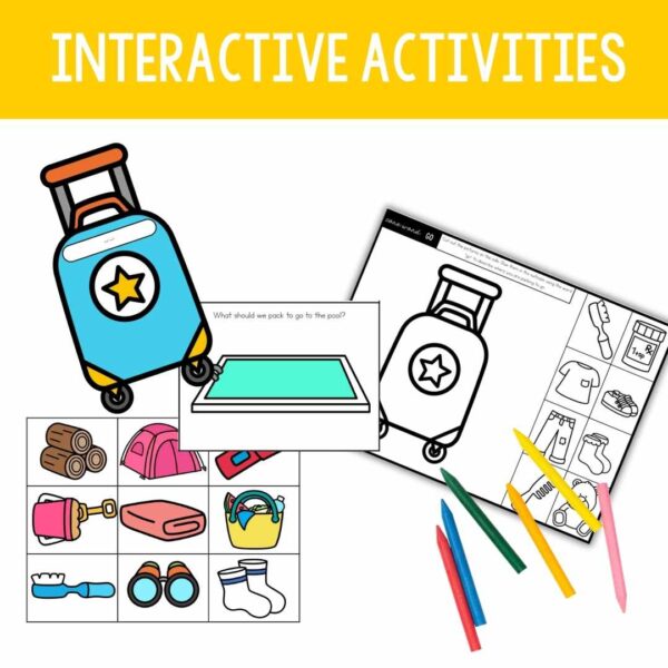Summer Vacation & Travel Core Word Vocabulary Activities for Speech ...