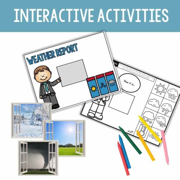 Weather Core Word Vocabulary Activities for Speech Therapy & AAC - Itty ...