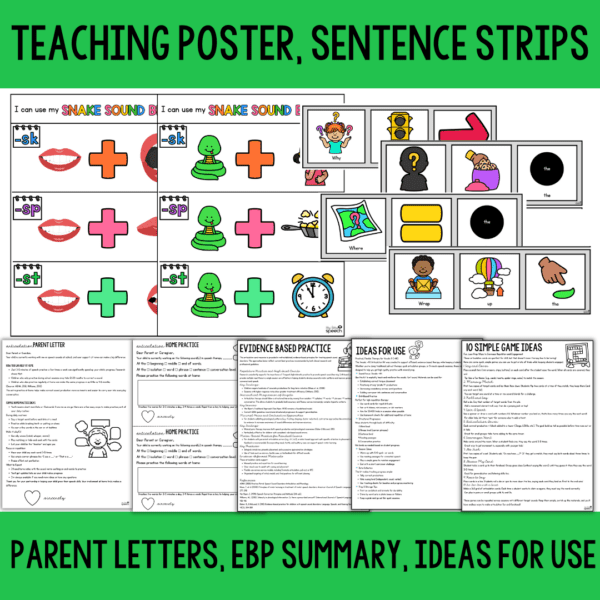 Final S Blends Articulation Toolkit | Final SP ST SK Speech Therapy ...